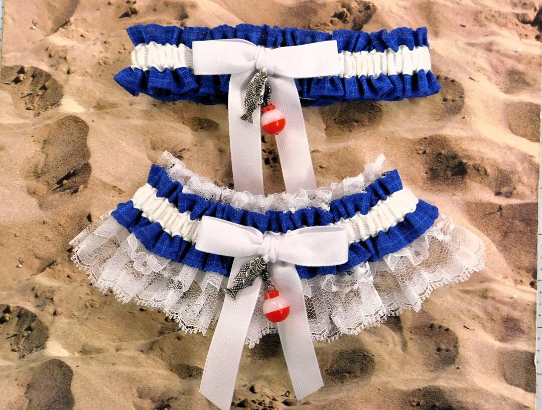 Fishing Garter Set of Two CHOOSE YOUR COLORS Custom Made Set of Two ...