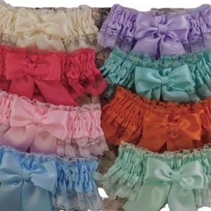Satin Many Colors Colored Lace Wedding Bridal Garter Toss Set Ships ...