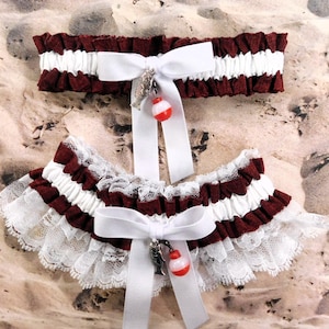 Fishing Garter Set of Two CHOOSE YOUR COLORS Custom Made Set of Two ...