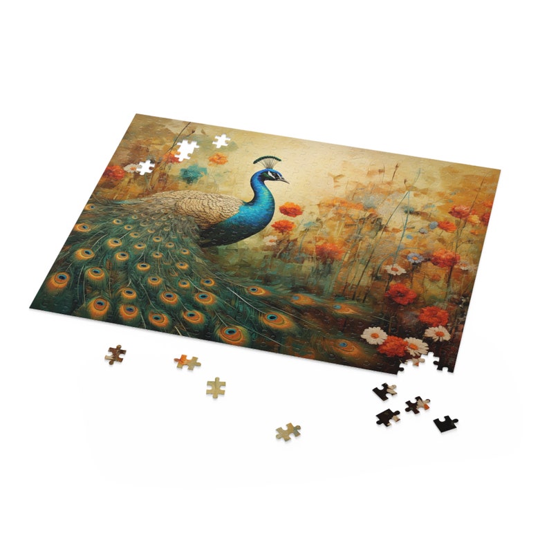 Arts Puzzle 500-piece Difficulty: High the Peacock - Etsy
