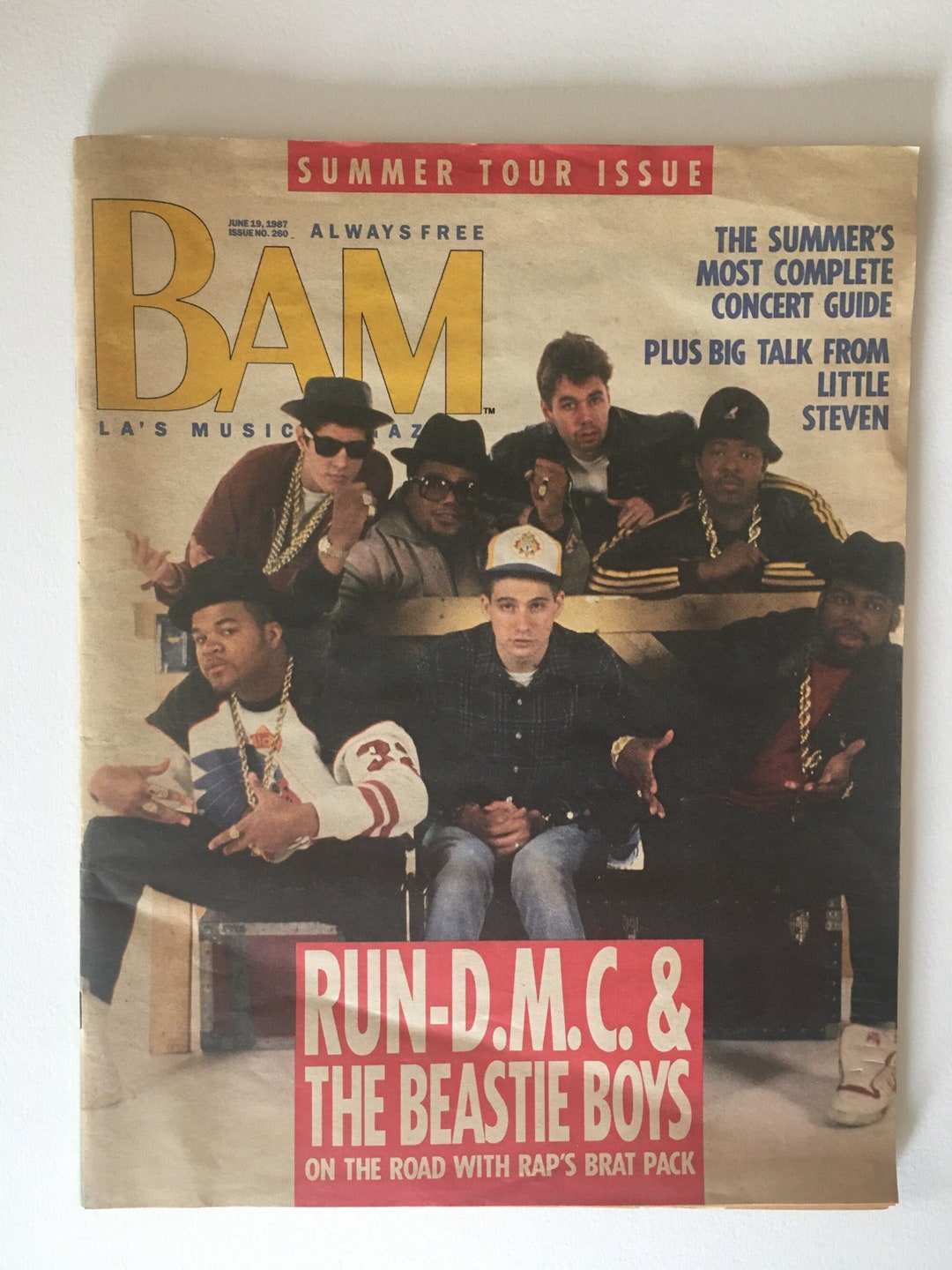 Vintage BAM Los Angeles Music Magazine 1987 RUN-DMC, Beastie Boys ...