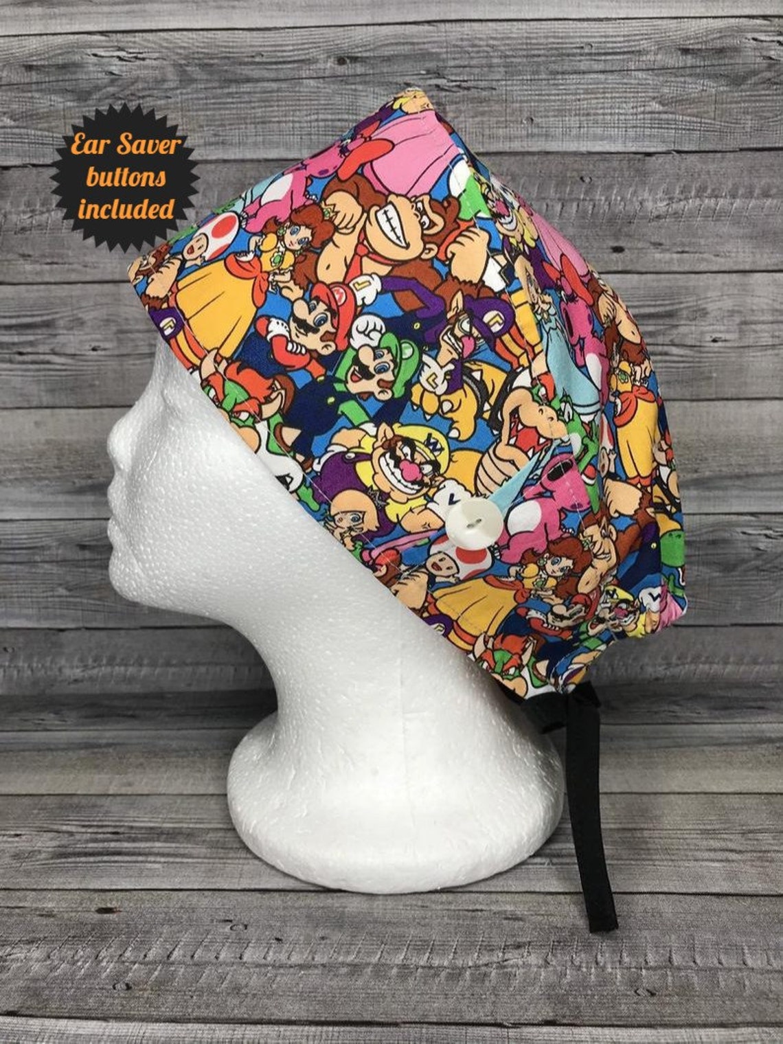 Videogame Characters Scrub Cap/nurse Hat/medical Scrub - Etsy