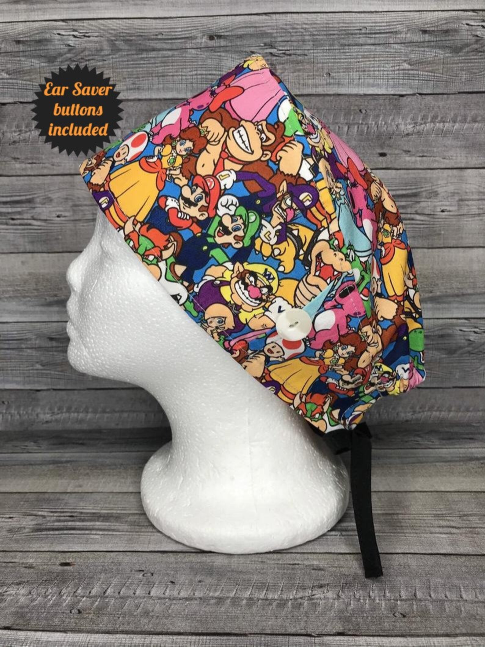 Videogame Characters Scrub Cap/nurse Hat/medical Scrub - Etsy