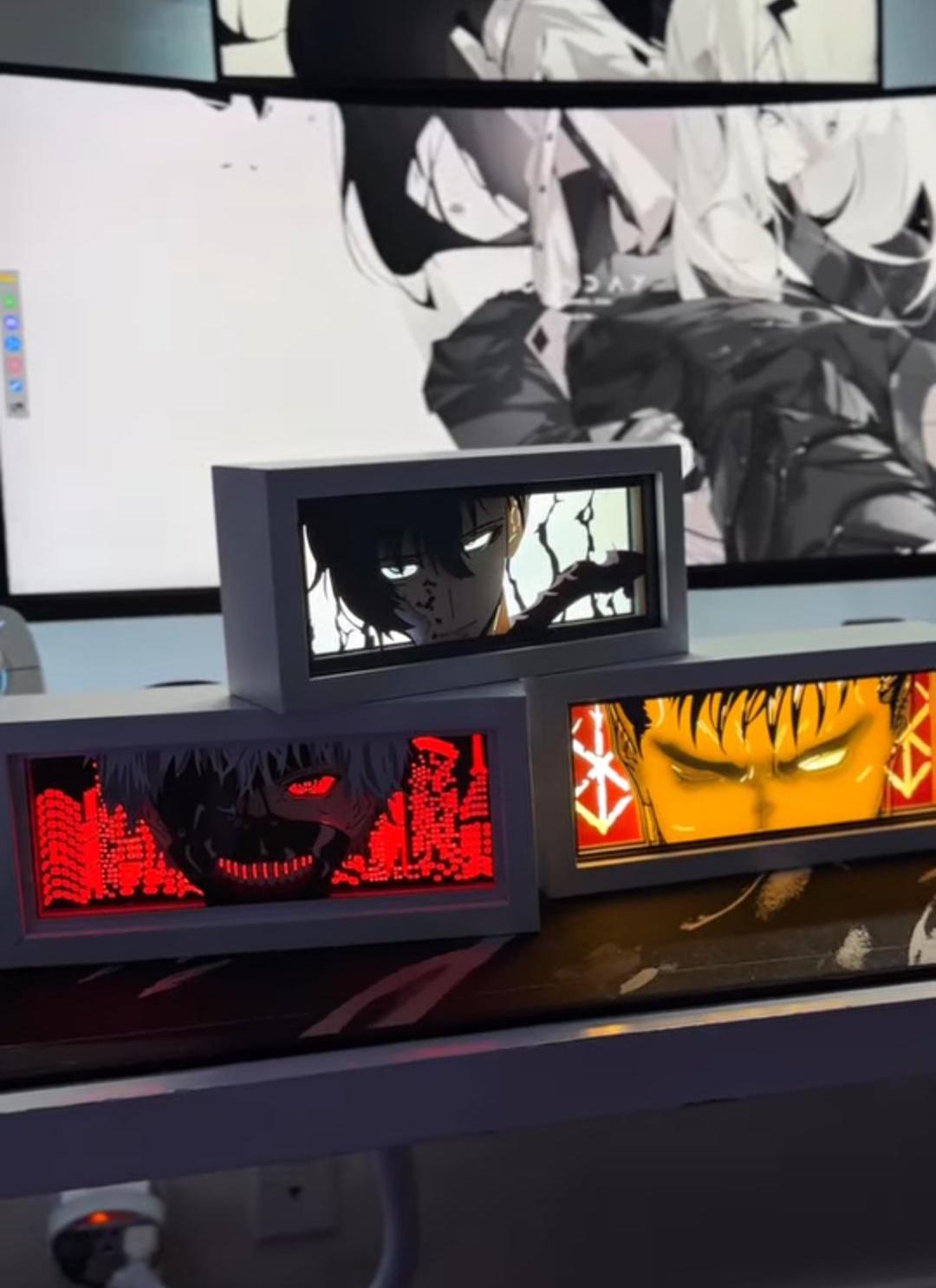 Anime Box Light, Anime Lamp, Anime Light, - Etsy