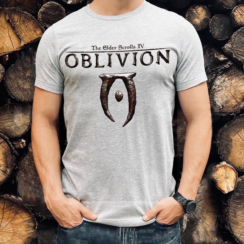Oblivion T-shirt File PNG Digital Download Elder Shirt, Videogame Tee Digital Download, Medieval ...