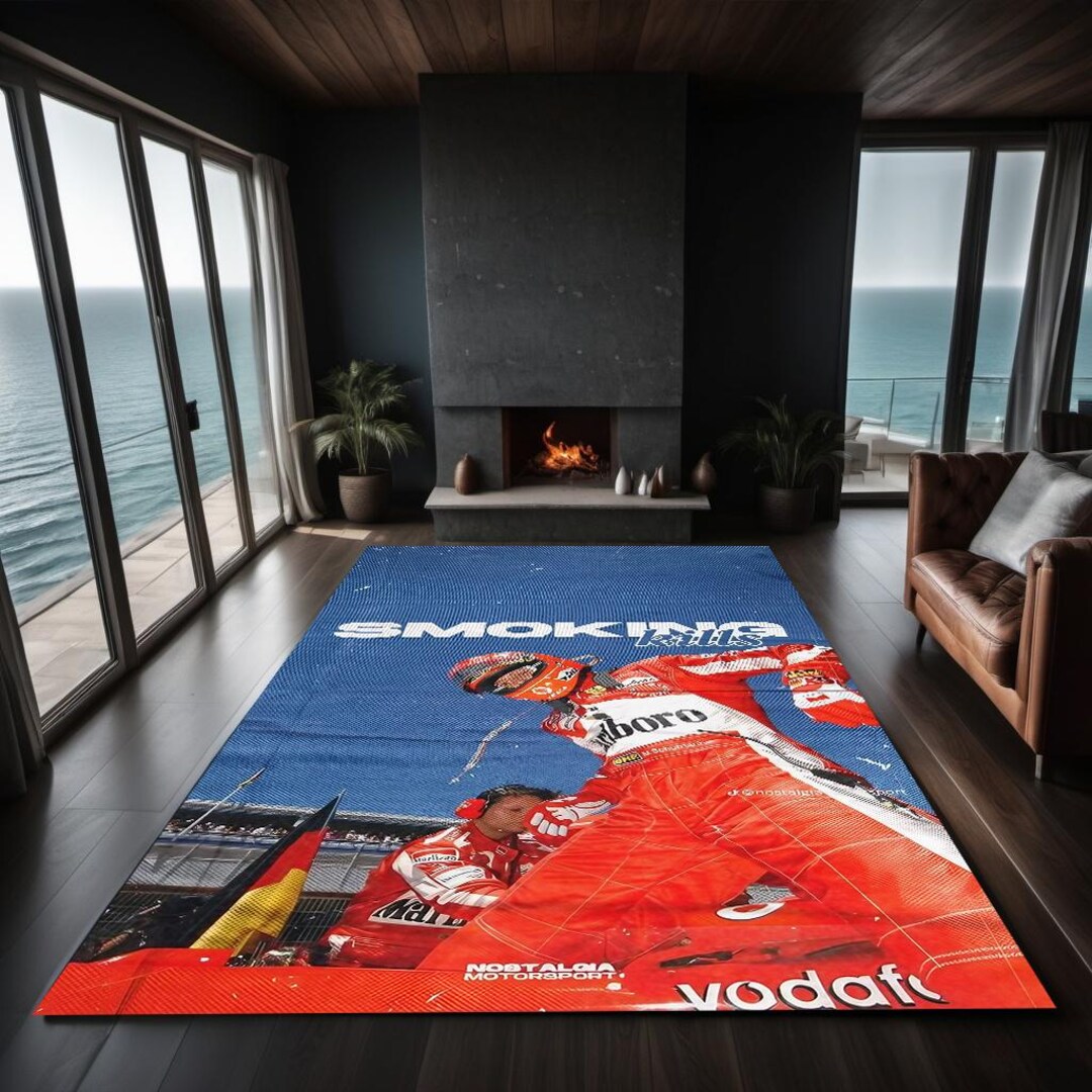 Formula 1 Rug,racing Decor,motorsport Carpet,ferrari Fan Rug,racing ...
