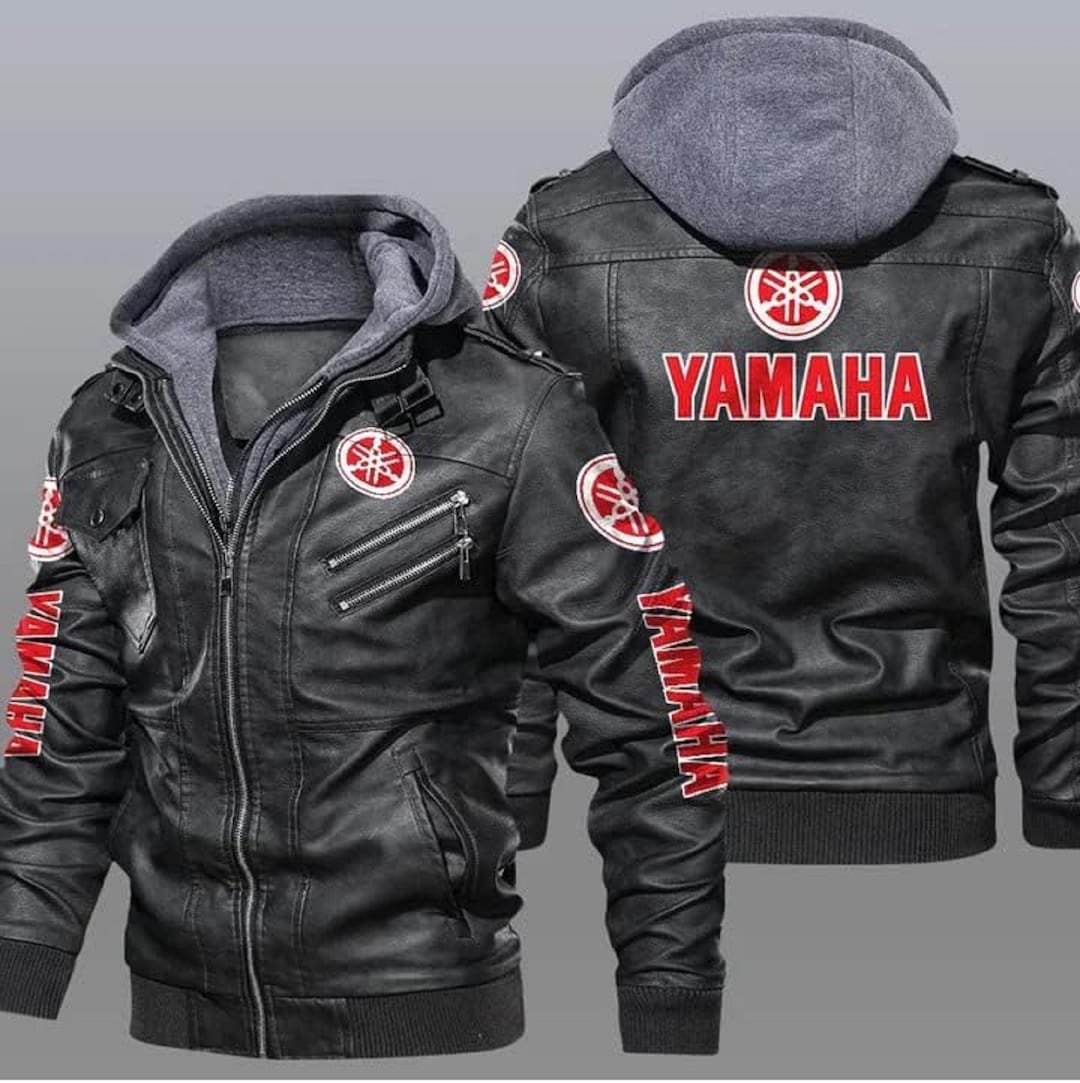 Handmade Real Leather Yamaha Jacket With Removeable Hood - Etsy
