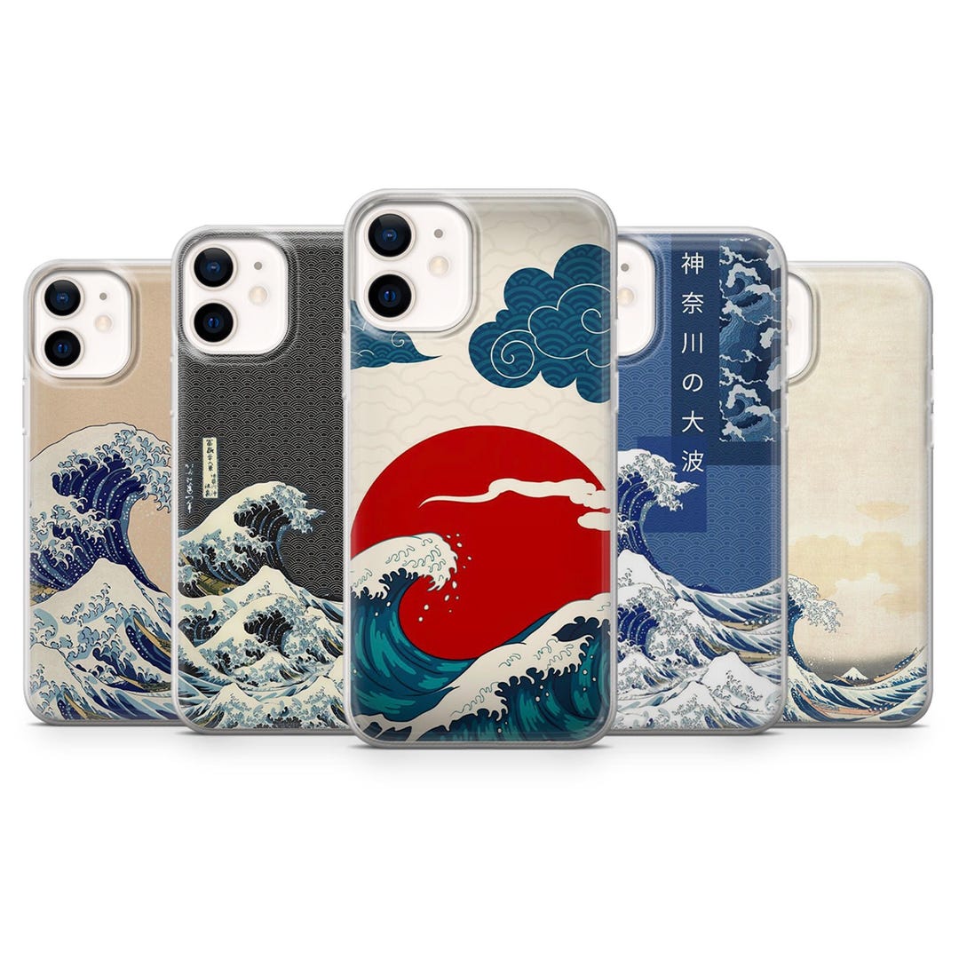 Japanese Wave Phone Case Kanagawa Wave Aesthetic for iPhone 17pro, 16 ...