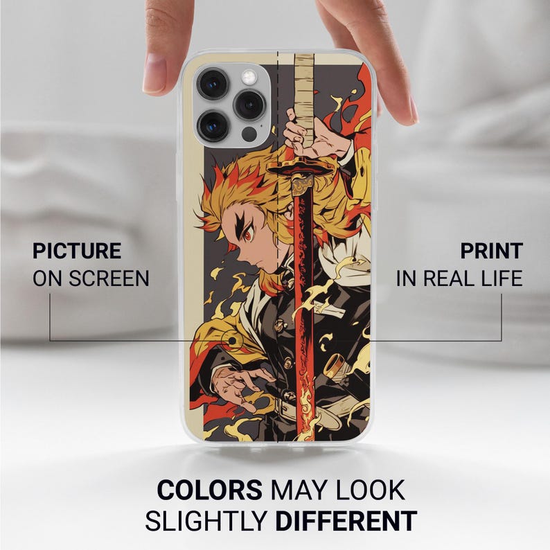 Slayer Demon Phone Tanjiro Hashira Cover for iPhone 16 Pro, 15, 14, 13 ...
