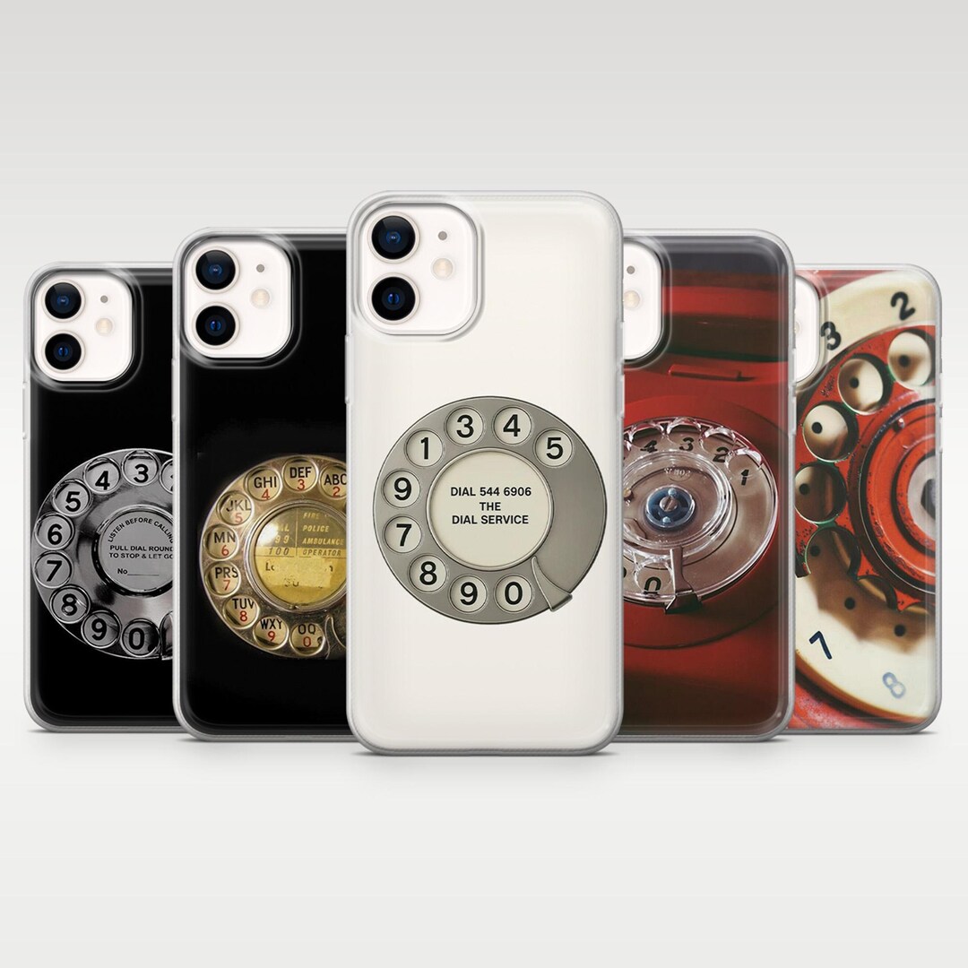 Retro Telephone Phone Case Dial Telephone for iPhone 17pro, 16, 15, 14 ...