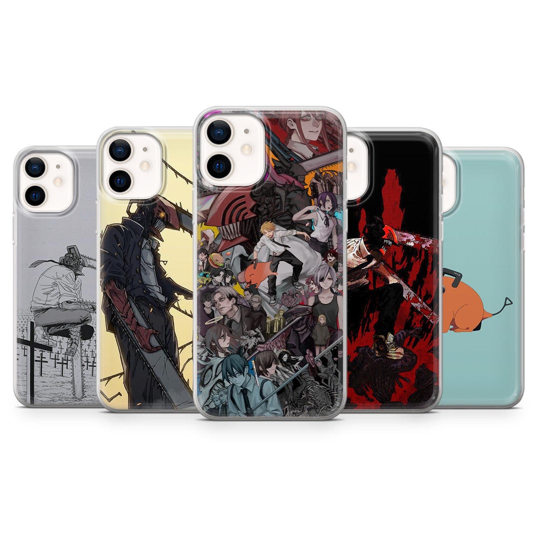 Chainsaw Man Phone Case Pochita Anime Cover for iPhone 16 Pro, 15, 14 ...