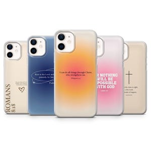 Bible Verse Phone Case Jesus Psalm for iPhone 16E, Pro, 15, 14, 13, 12 ...