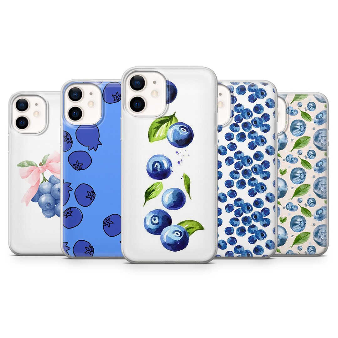 Blueberry Phone Case Berry Blue Fruit for iPhone 17pro, 16, 15, 14, 13 ...