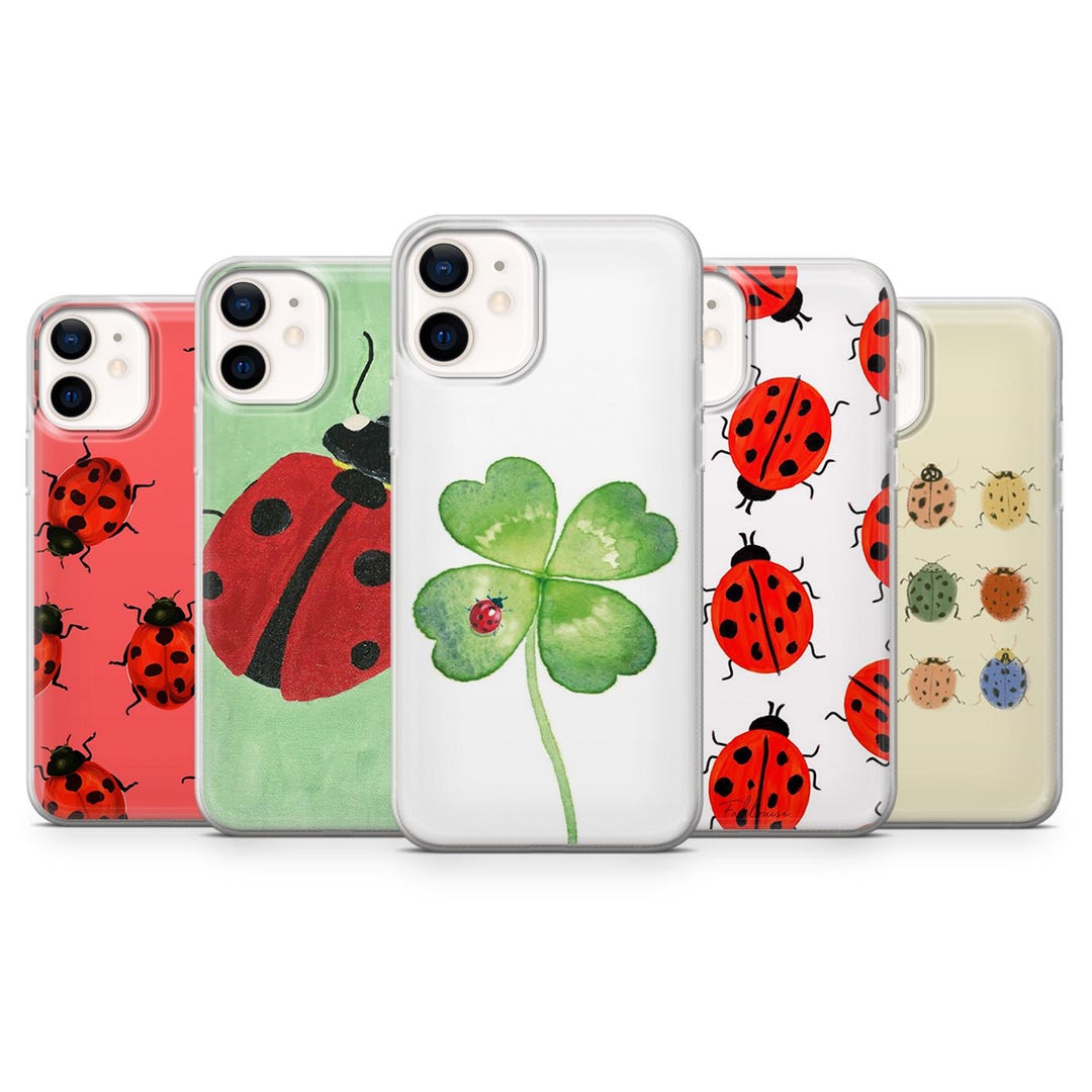 Ladybug Phone Case Bug Red Cover for iPhone 17pro, 16, 15, 14, 13, 12 ...