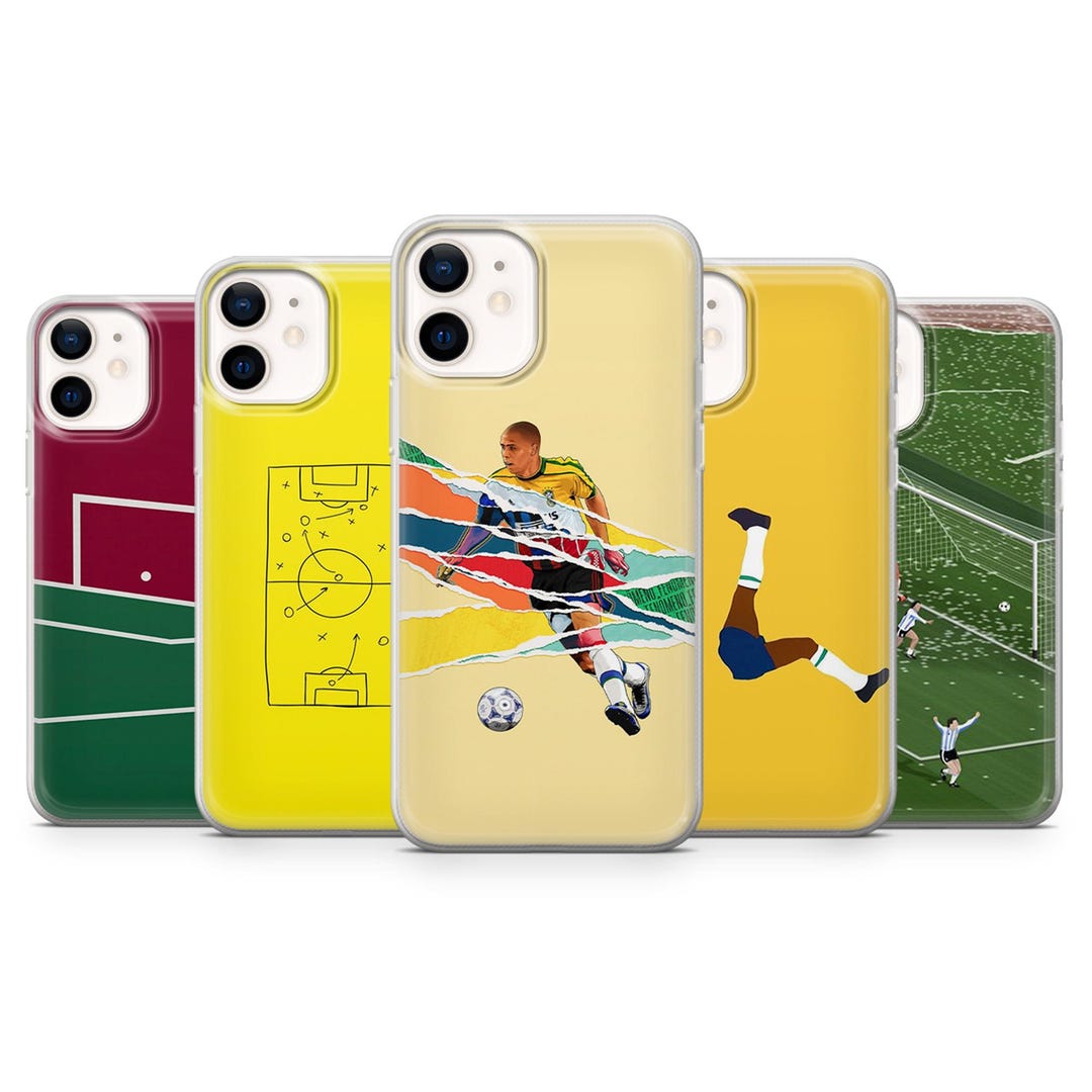 Football Phone Case Soccer Sports for iPhone 16E, Pro, 15, 14, 13, 12 ...