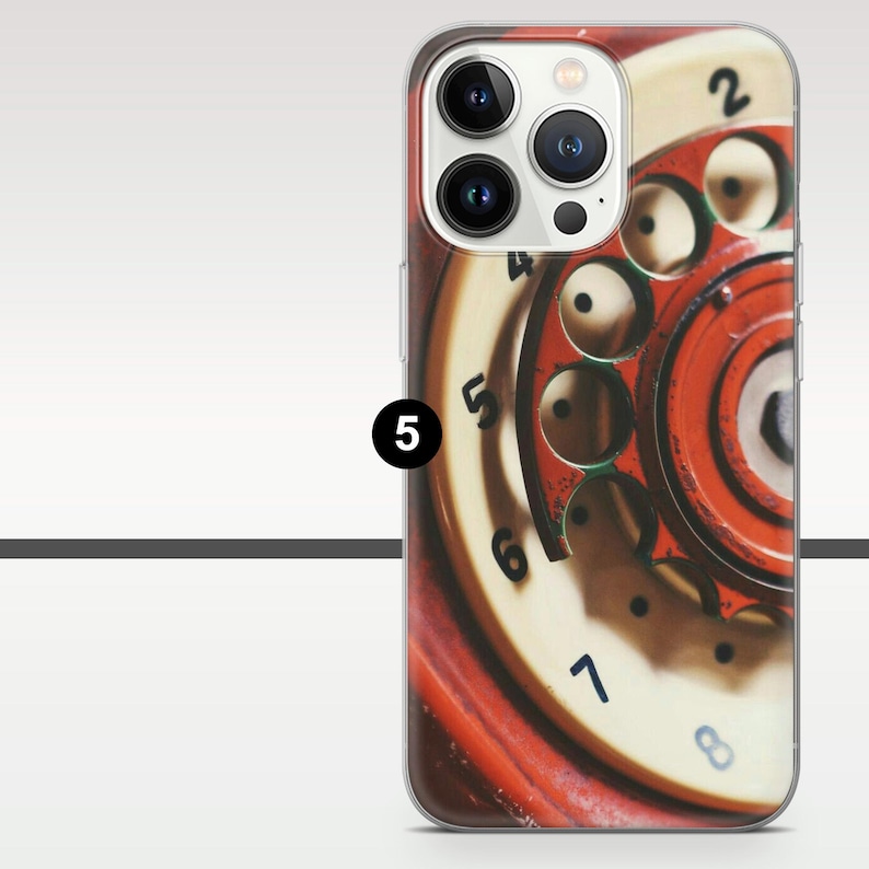 Retro Telephone Phone Case Dial Telephone for iPhone 17pro, 16, 15, 14 ...