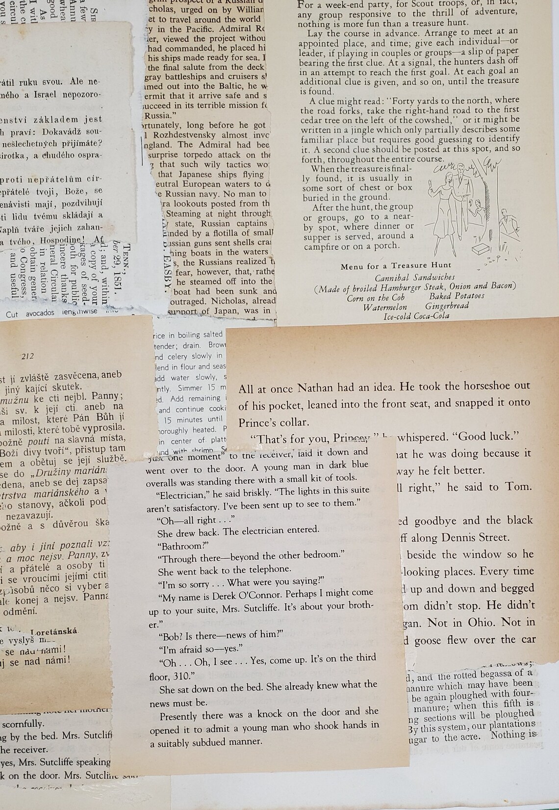 Printable Vintage Text Pages - Etsy