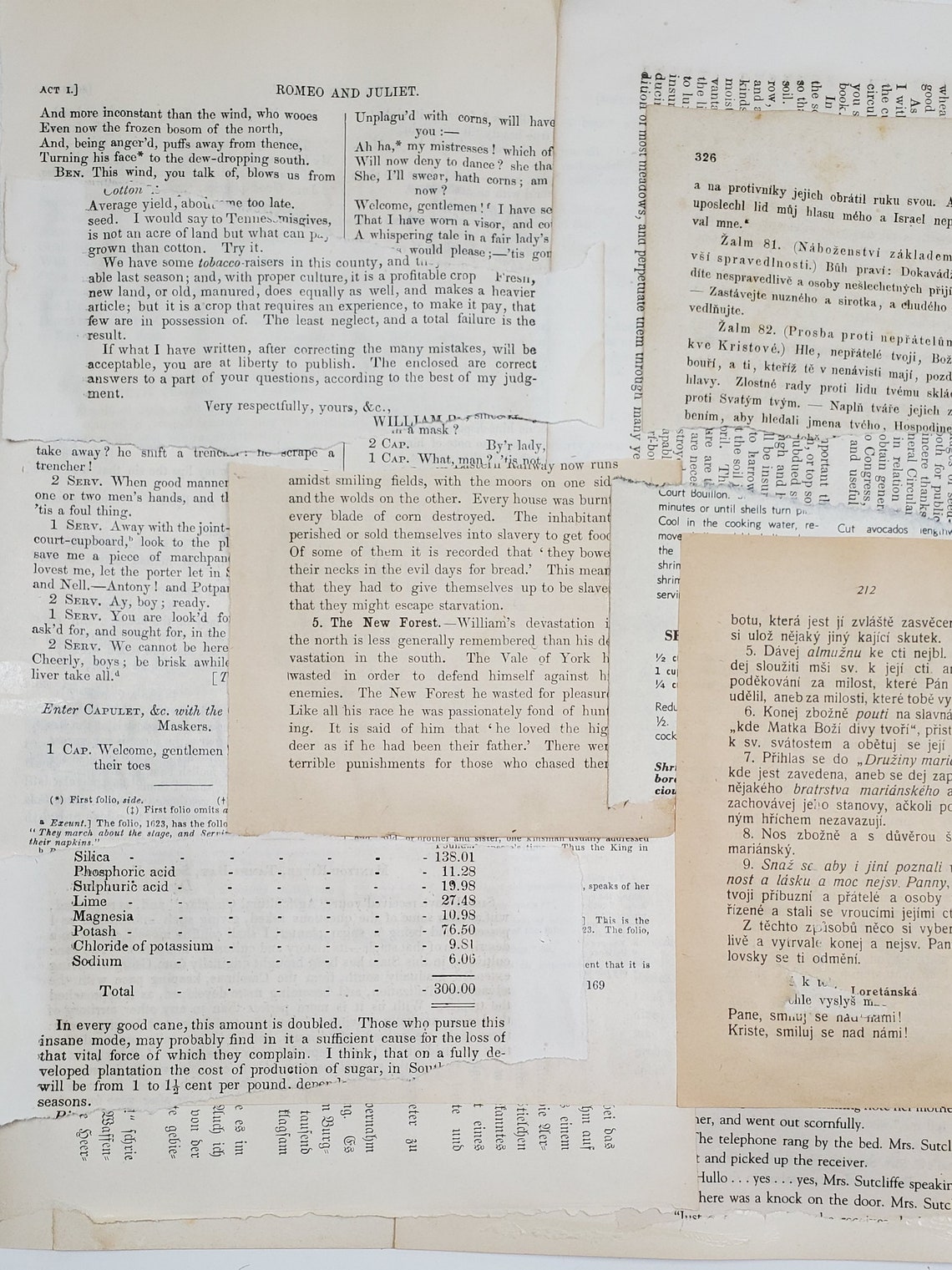 Printable Vintage Text Pages | Etsy