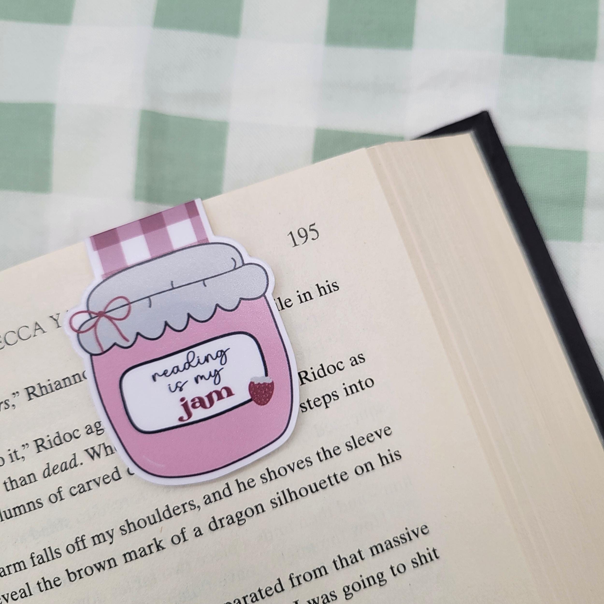 Reading is My Jam Magnetic Bookmark, Book Lover Gift for Her, Unique ...