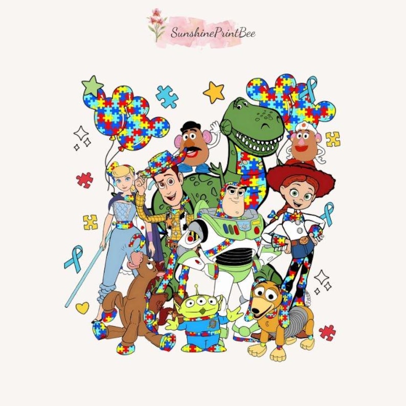 Toy Story to Autism and Beyond PNG, Disney Toy Story Autism Awareness ...