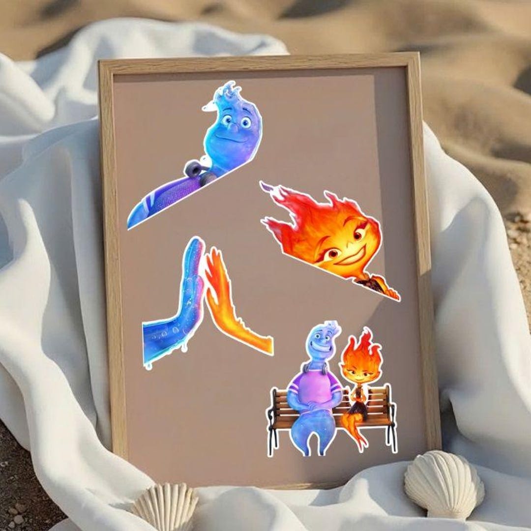 Elemental Clipart, Elemental Movie PNG, Elemental Birthday Theme Art ...