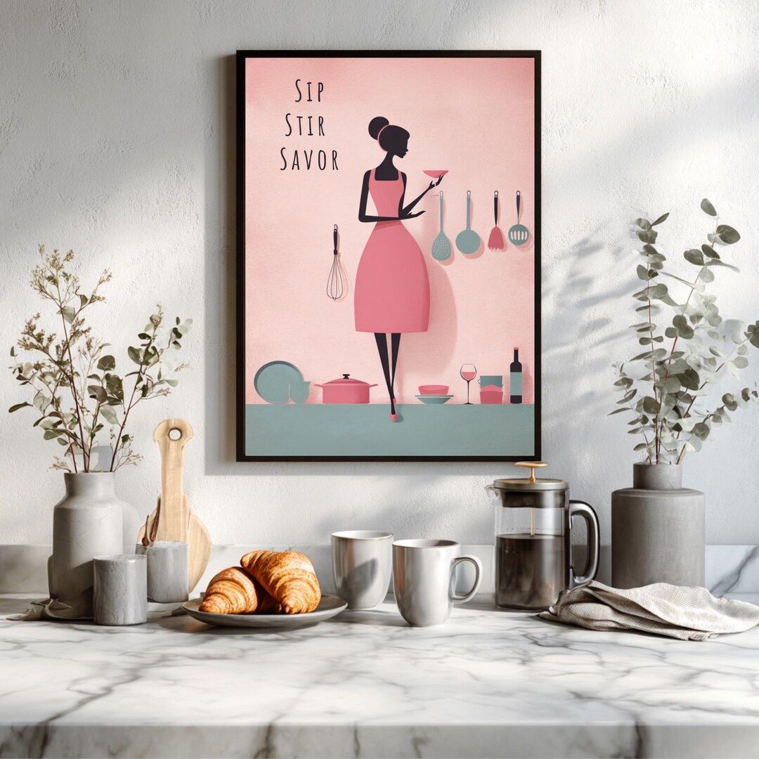 Kitchen Wall Art Printable | Kitchen Decor Print | Dining Room Wall Art ...