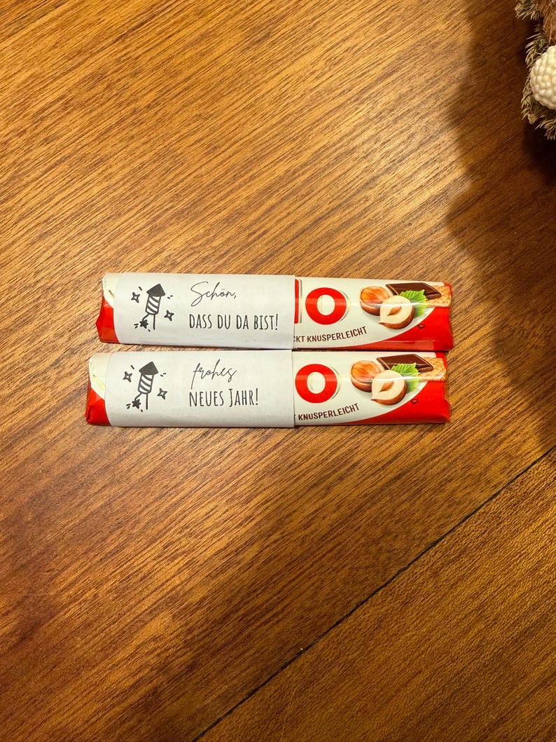 Printable Candy Wrapper Template for New Year's Eve With a Sweet ...