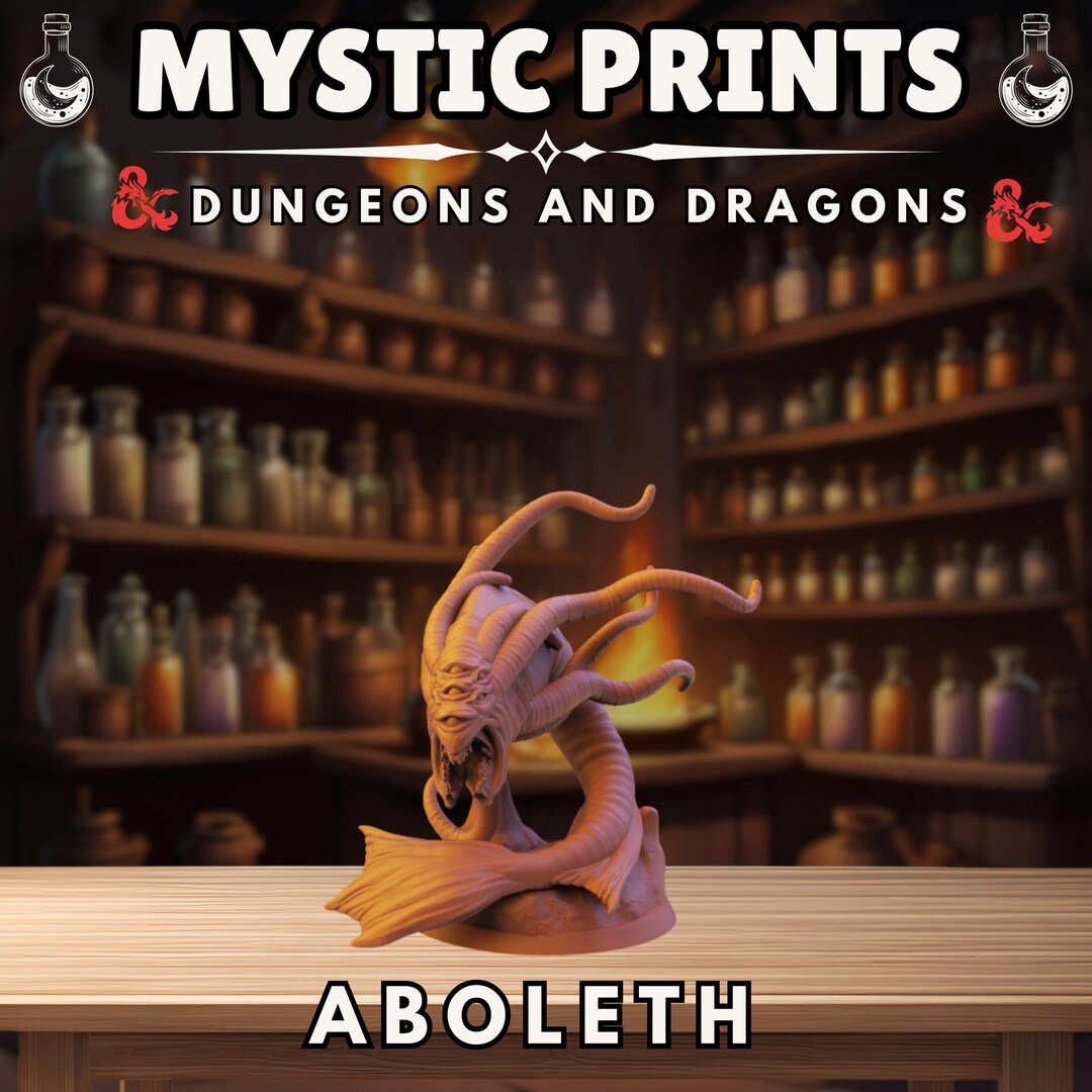 Aboleth - 3D Printed Resin Mini - Dungeons and Dragons - Etsy
