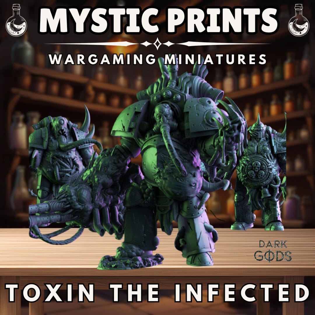 Toxin the Infected - 3D Printed Resin Mini - Base Included Sized ...