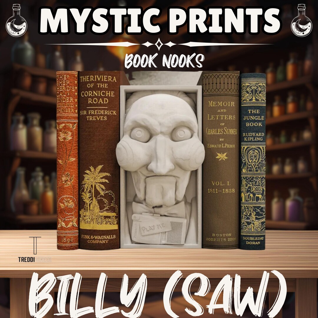 Billy (saw) - Book Nook - FDM 3D Printed - Two Size Options - Optional Hand Painted - Etsy UK