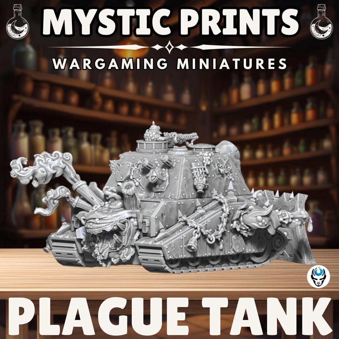 Plague Tank - 3D Printed Resin Mini - Base Included Sized Appropriate ...