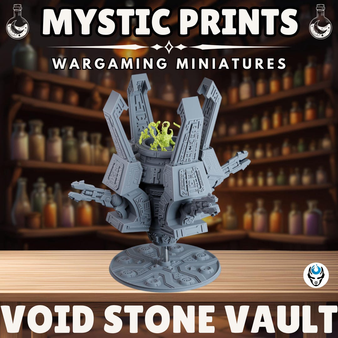 Void Stone Vault 3D Printed Resin Mini Base Included Sized Appropriate ...
