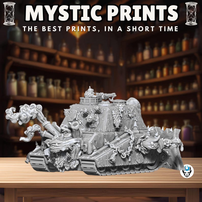 Plague Tank - 3D Printed Resin Mini - Base Included Sized Appropriate ...