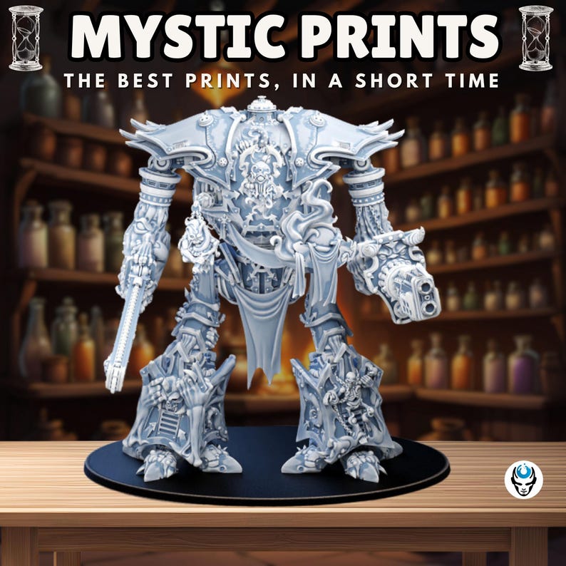 Infernal Mech - 3D Printed Resin Mini - Base Included Sized Appropriate ...