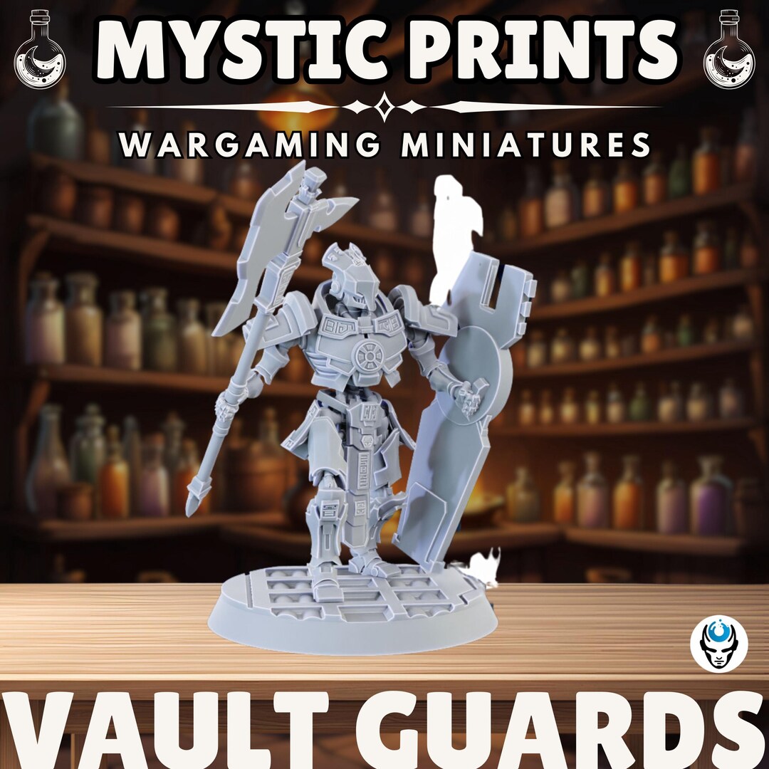 Vault Guards X5 3D Printed Resin Mini Base Included Sized Appropriate ...