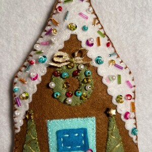 Gingerbread House Felt Embroidery - Instant Download PDF Pattern - Etsy