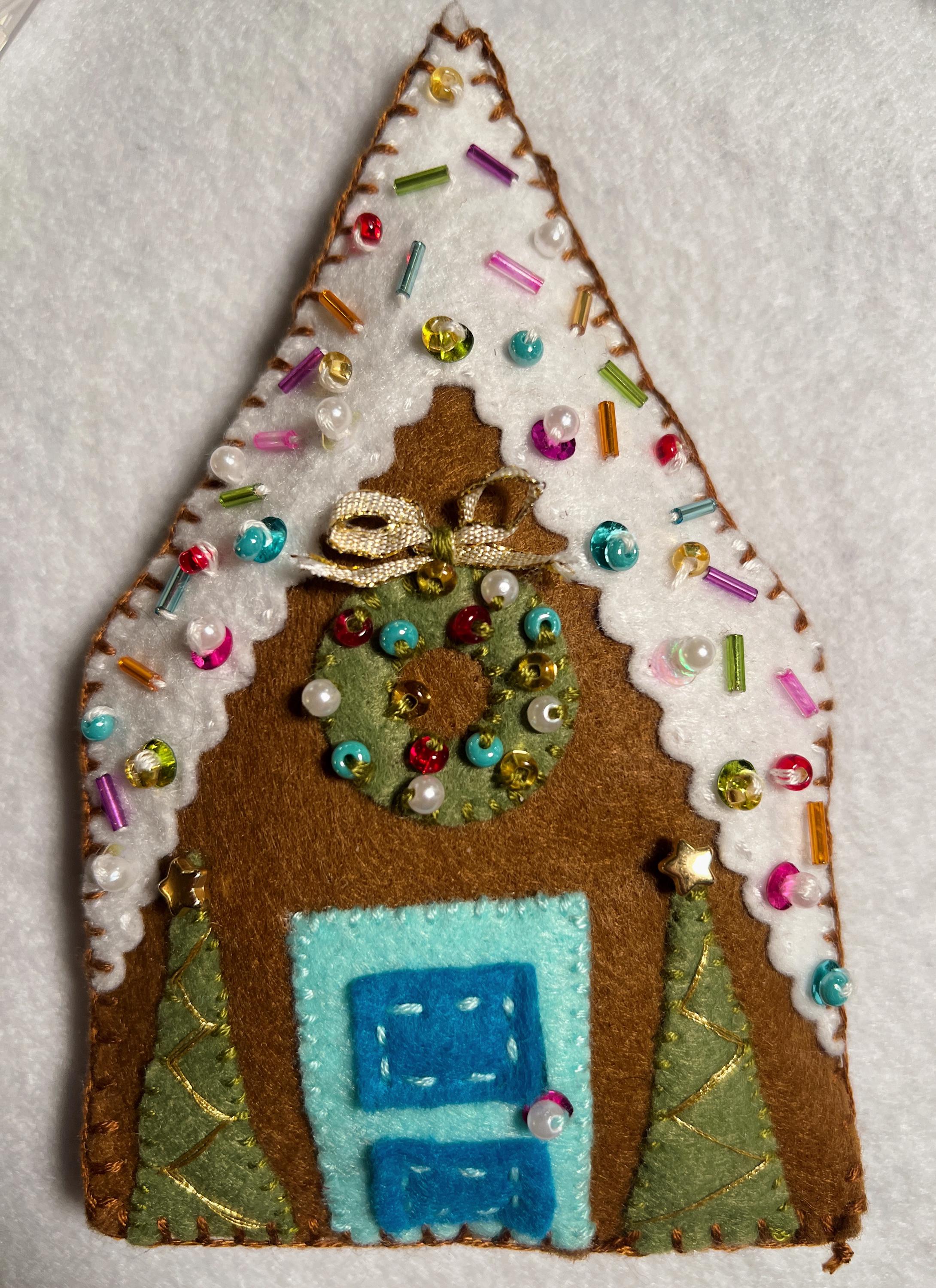 Gingerbread House Felt Embroidery - Instant Download PDF Pattern - Etsy