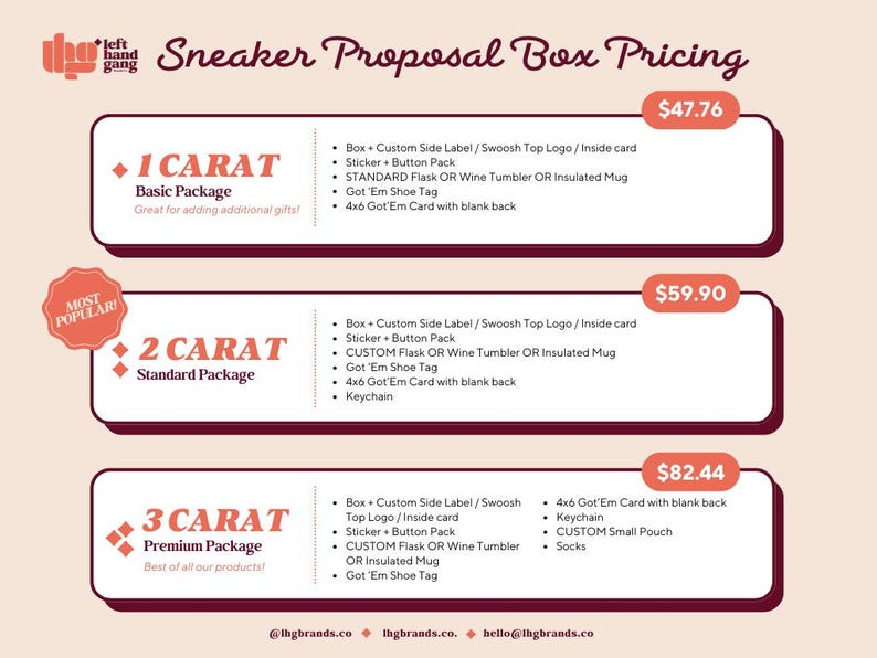 Sneaker Shoe Proposal Box for Bridesmaids & Groomsmen | Personalized ...