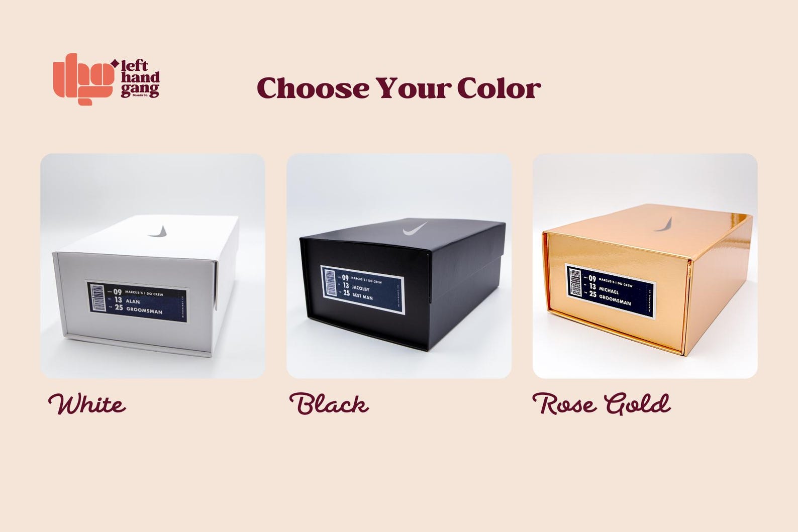 Sneaker Shoe Proposal Box for Bridesmaids & Groomsmen | Personalized ...