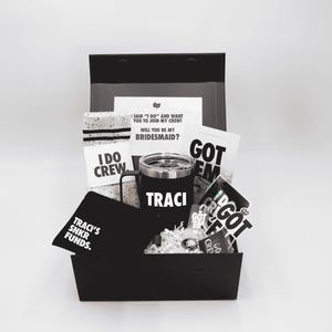 Sneaker Shoe Proposal Box for Bridesmaids & Groomsmen | Personalized ...