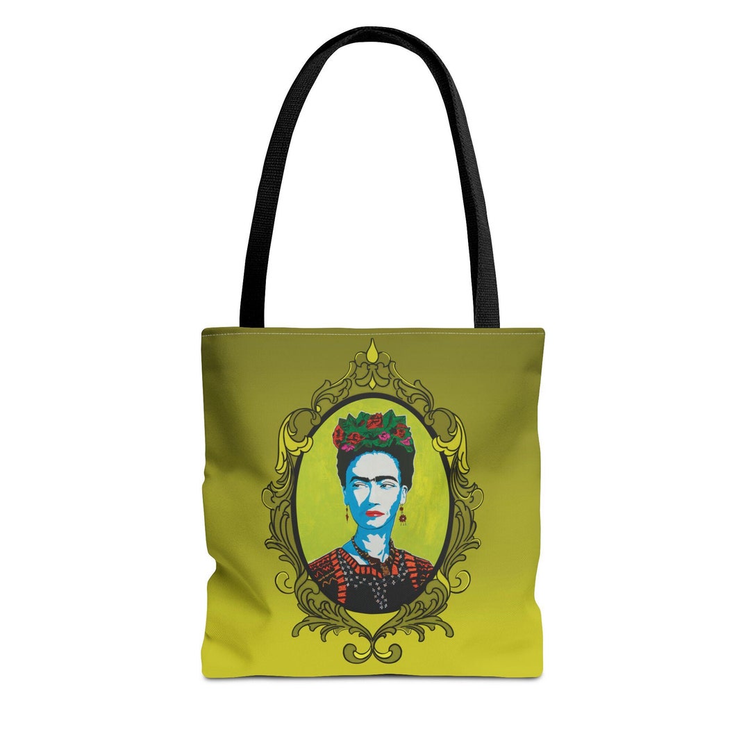 Viva Frida Kahlo Tote Bag|flower Shoulder Bag Artist Designed|statement ...