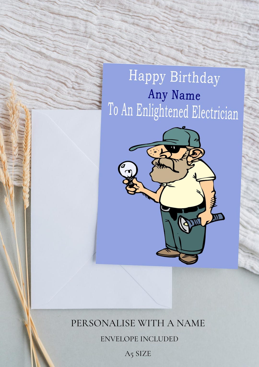 Electrician Birthday Card - Etsy