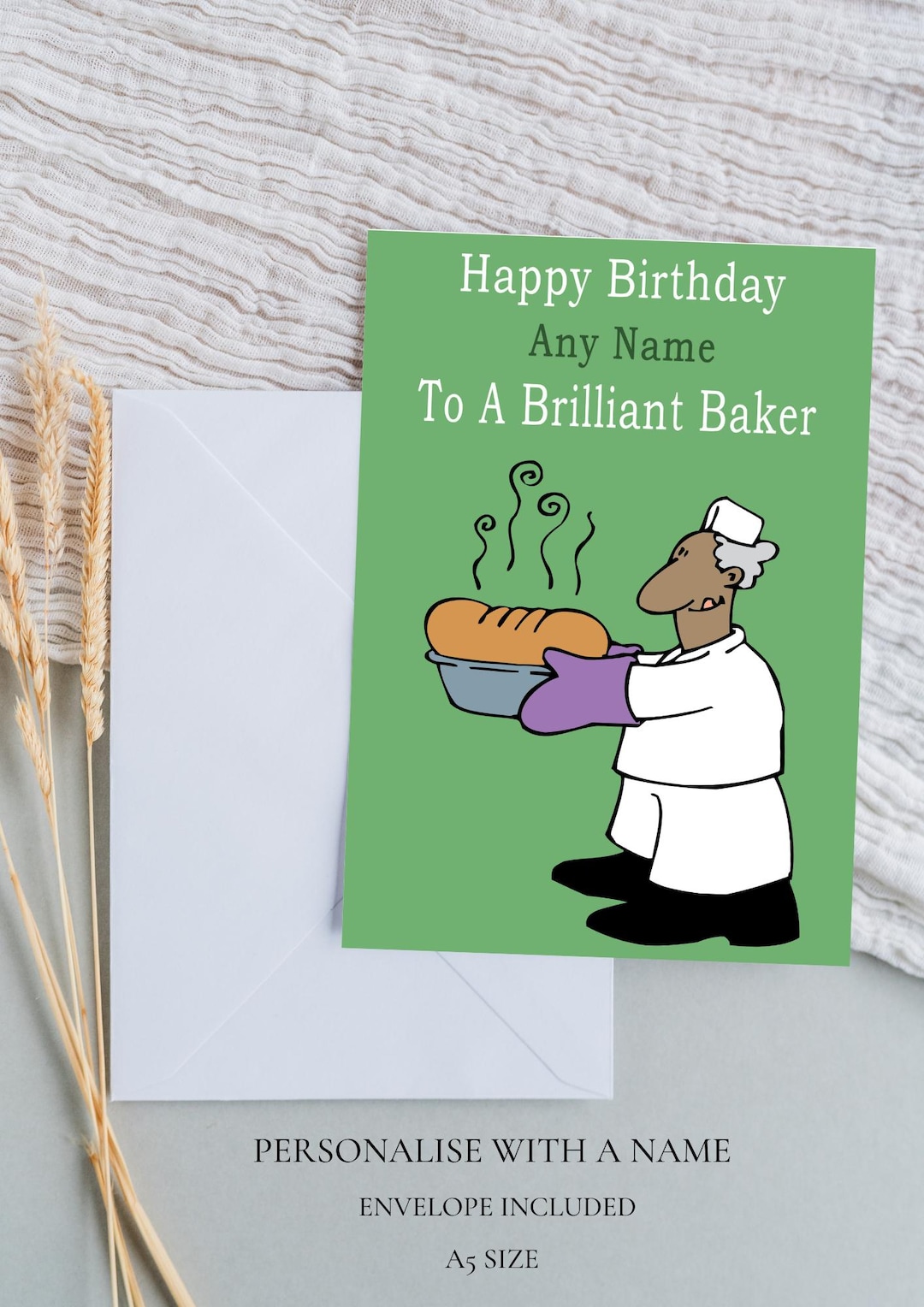 Baker Birthday Card - Etsy