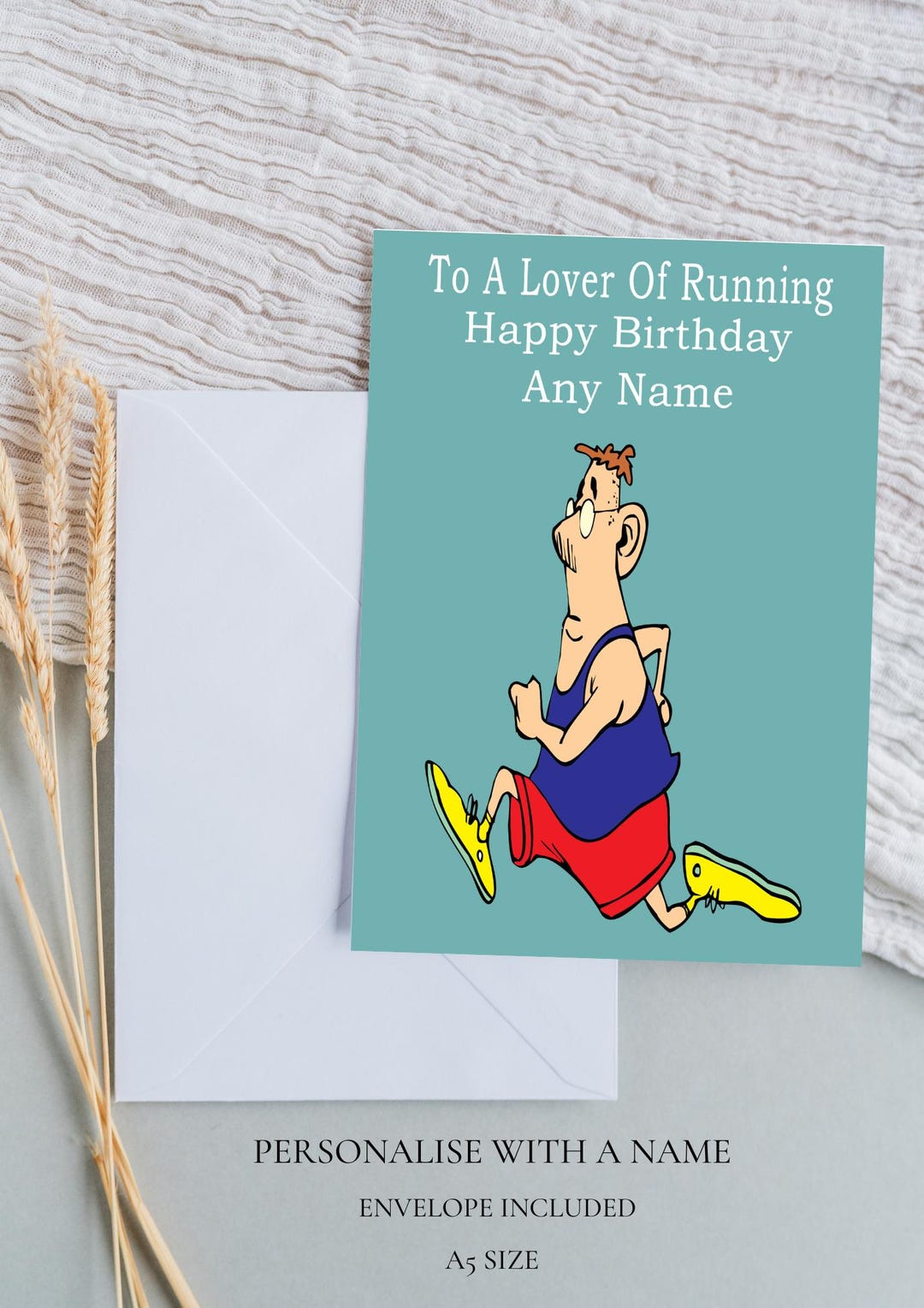 Running Birthday Card - Etsy