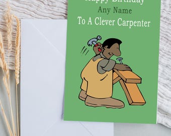 Happy Birthday Carpenter Card - Etsy