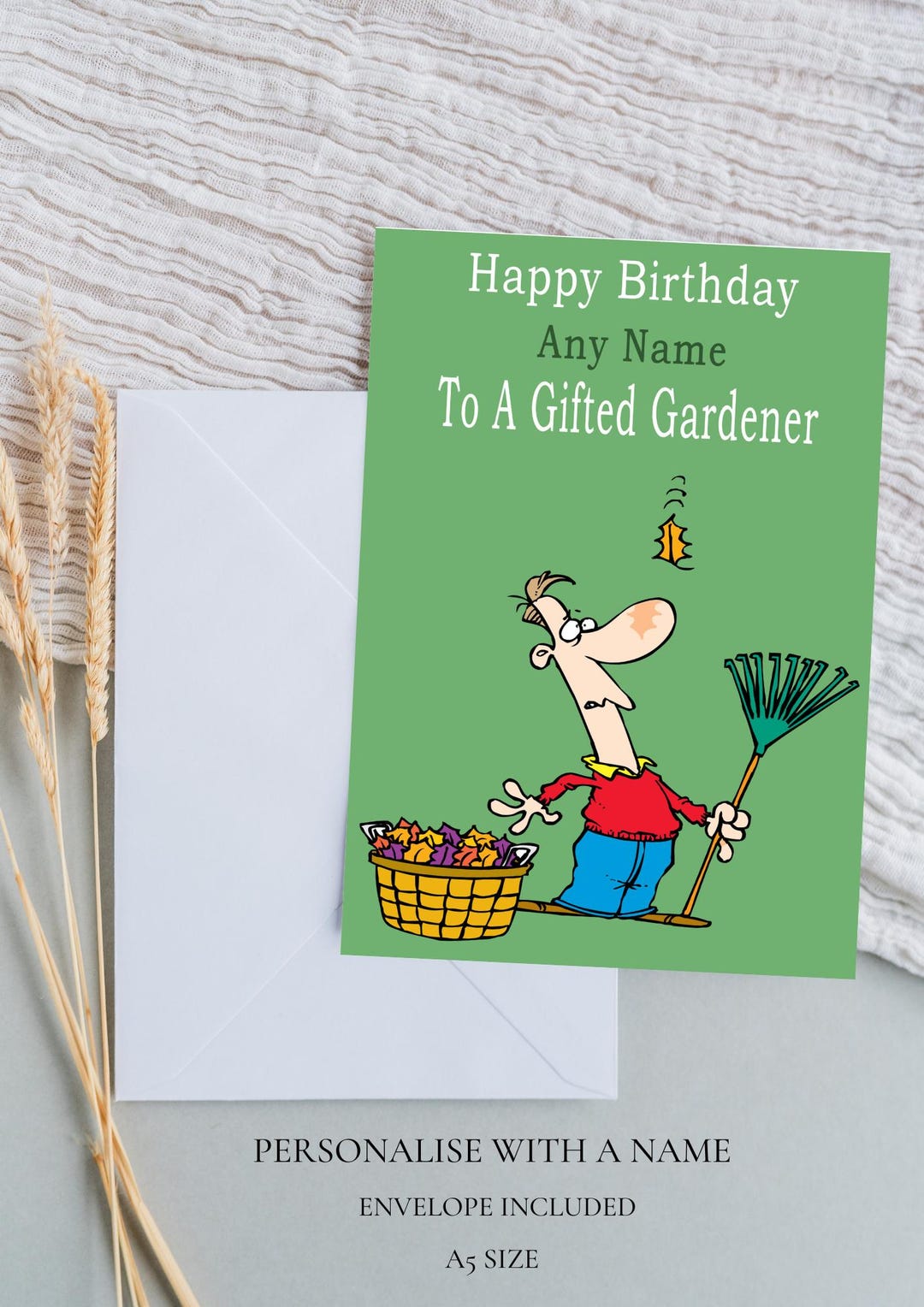 Gardener Birthday Card - Etsy UK
