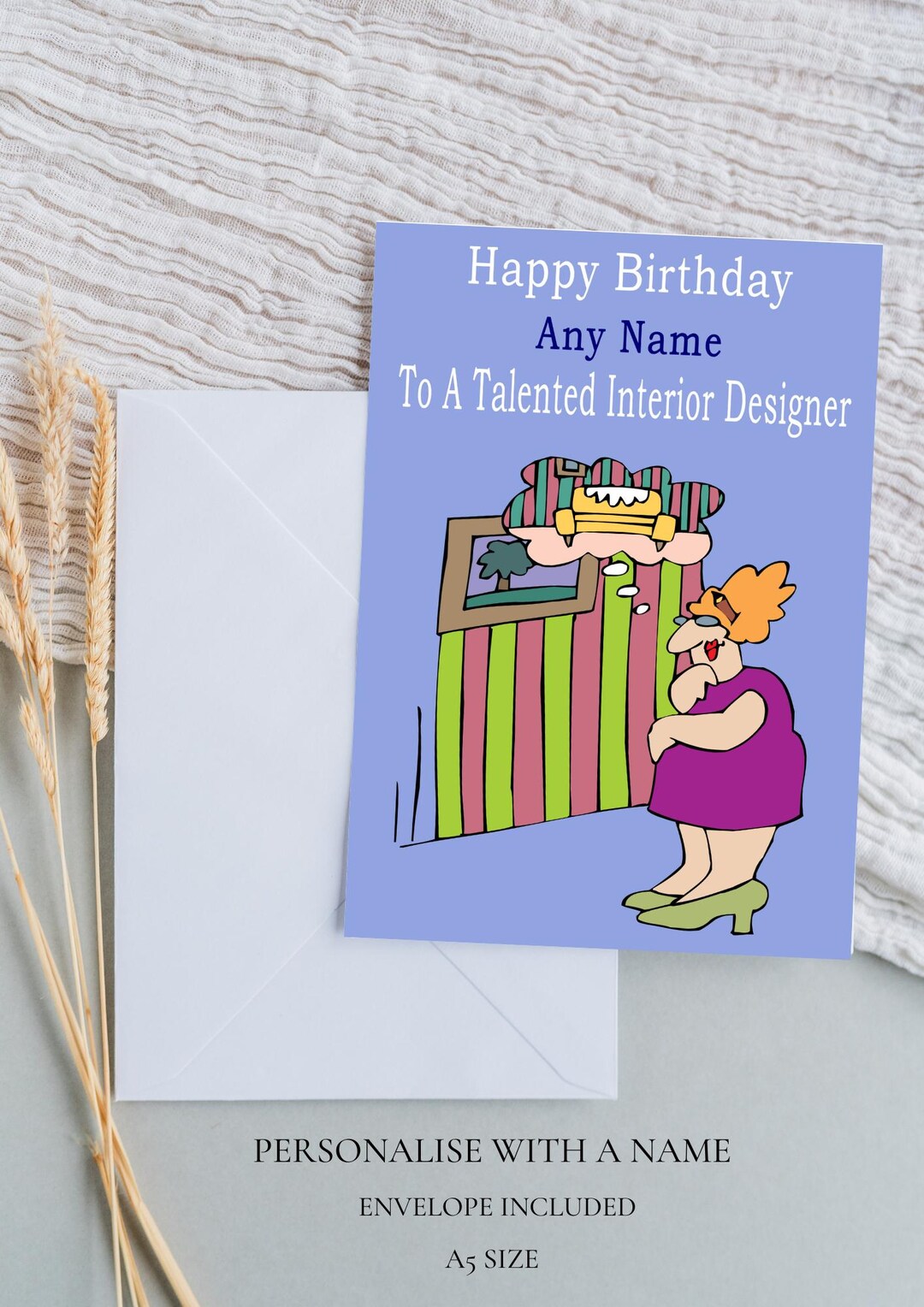 Interior Designer Birthday Card - Etsy