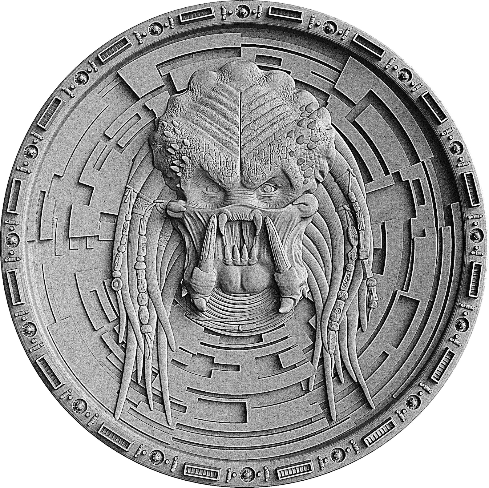 Laser Ready Png Svg Gcode Files Predator Gift Glowforge Engraver Cut ...