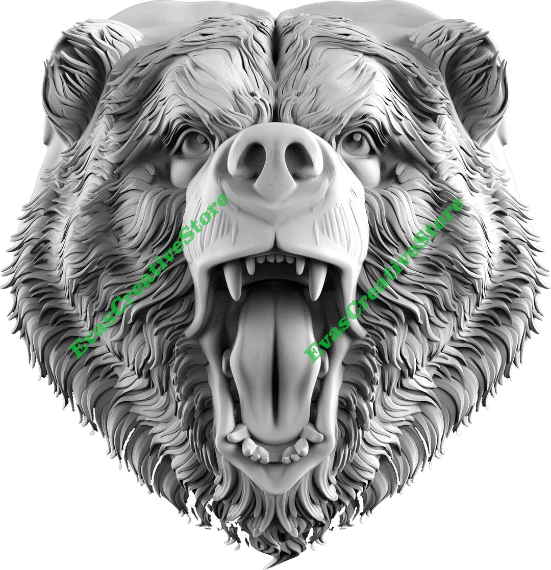 Bear PNG & BMP| Patriotic Laser Engraving Files | Glowforge Xtool Ready ...
