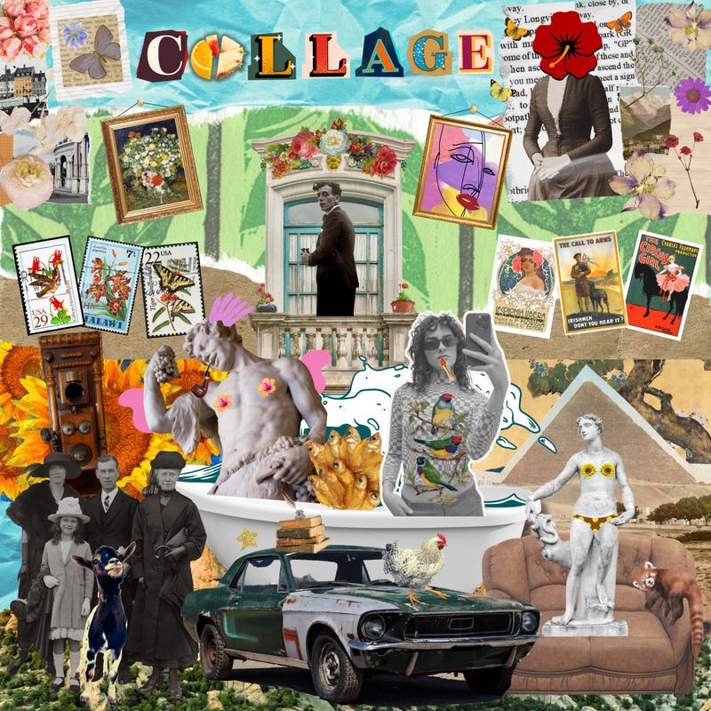 Eclectic Collage Cutouts - Etsy